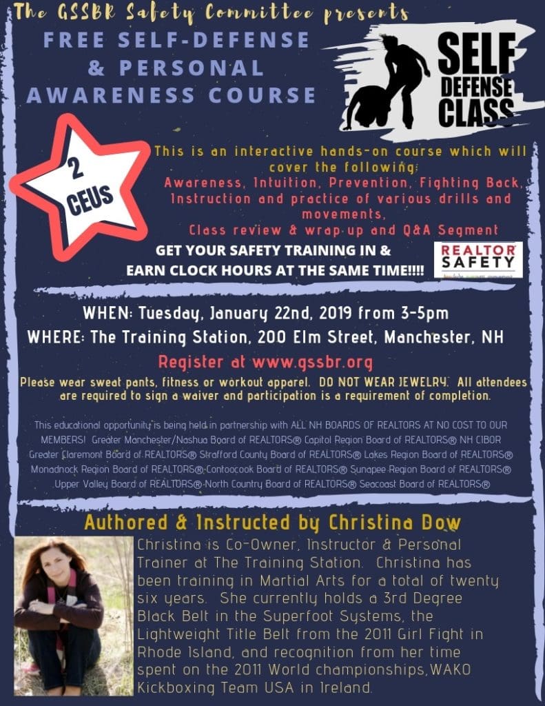 2 NH CEUs: FREE REALTOR Safety Training - NHCIBOR